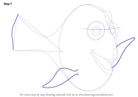 How To Draw Dory From Finding Nemo Finding Nemo Step By Step DrawingTutorials101 Com