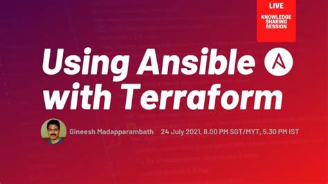 Gineesh Madapparambath On Linkedin Using Ansible With Terraform Ansible Real Life Techbeatly