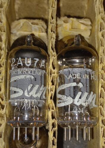 2 X Amperex 12au7a 12au7 Ecc82 Tubes Ebay