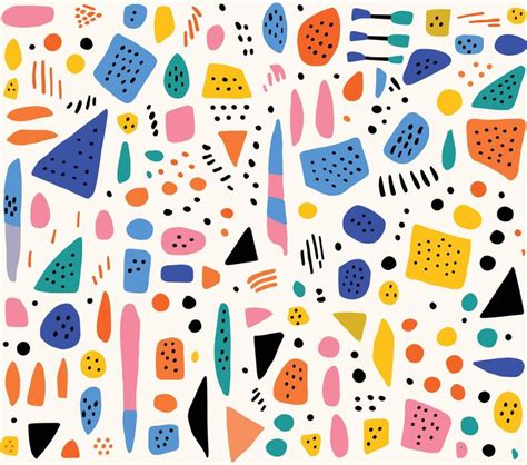 Colorful Abstract Shapes Pattern Vector Art Icons And Graphics For