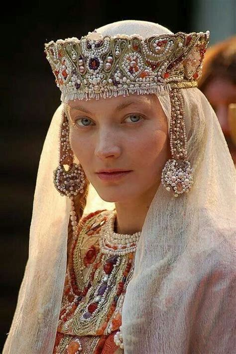 Kievan Rus Lady Medieval Headdress Women Medieval Queen Headdress