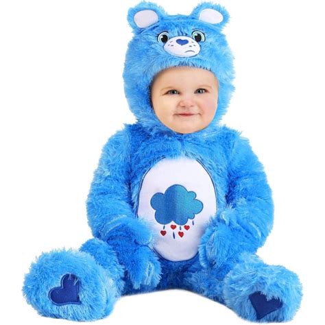 Care Bears Grumpy Bear Costume For Infants Blue Bear One Piece For