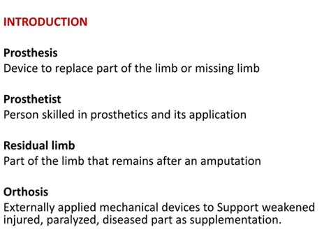 Lower Limb Prosthesis Pptx