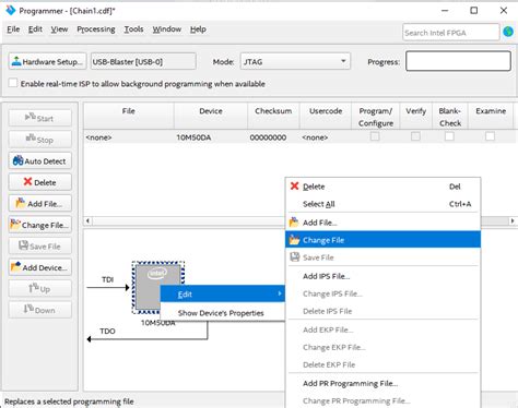 de10 lite programming oracle