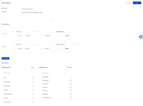 Create Custom Reports In Hexnode Uem Hexnode Help Center