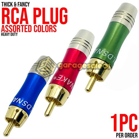 Rca Plug With Aluminum Housing Gold Plated Plug Component Video Connector Shopee Philippines