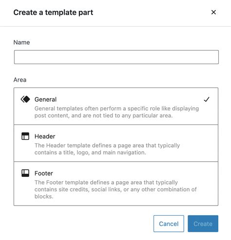 Template Part Block Documentation WordPress Org