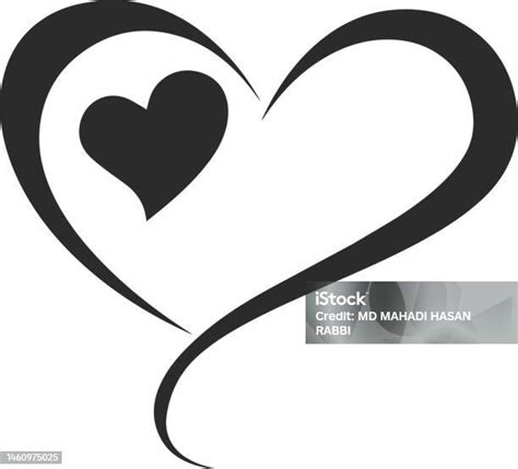심장 벡터 사랑 개념 아이콘 발렌타인 데이 기호 심장 모양 아이콘 블랙 벡터에 대 한 디자인 요소 개념에 대한 스톡 벡터 아트 및 기타 이미지 Istock
