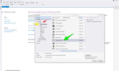 C Windows Service Template Missing Stack Overflow