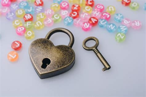Premium Photo Metal Padlock In Heart Shape As Symbol Of Love