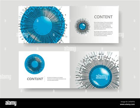 Vector Brochure Cover Design Templates Circle Collection Stock Vector Image And Art Alamy