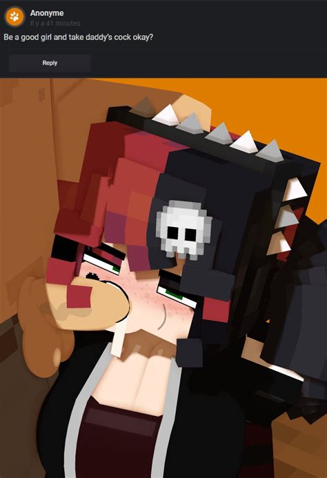 Minecraft Xxx Art Jacket Ls Female Two Tone Hair Cleavage Male