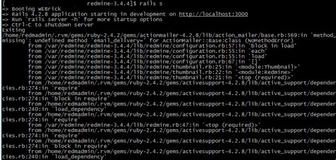 Problem With E Mail Notifications Activation Redmine
