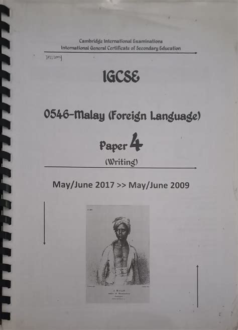 Malay IGCSE Writing Past Papers Hobbies Toys Books Magazines