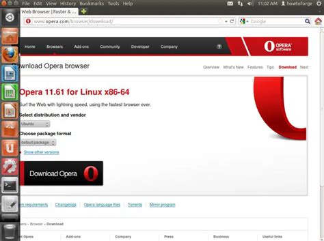 Installing Opera Widgets On Ubuntu Unity Desktop Ubuntu