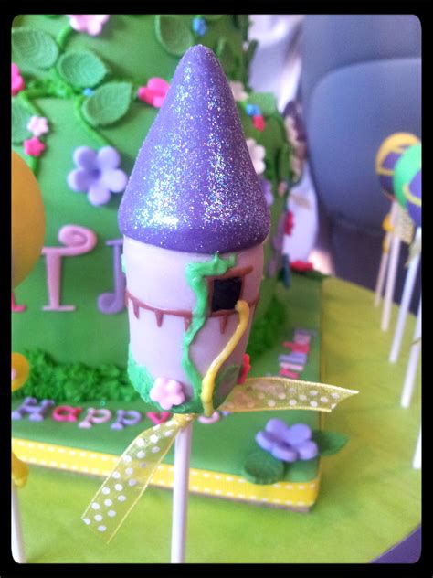 Tangled Tower Cake And Cake Pops
