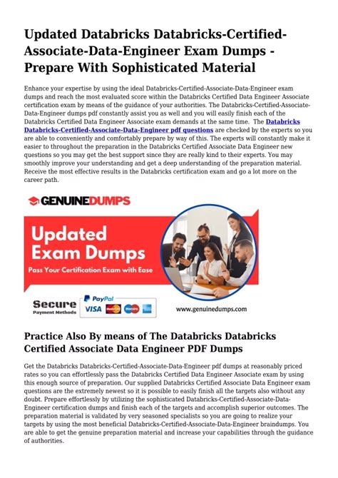 Ppt Databricks Certified Associate Data Engineer Pdf Dumps Databricks Certificatio