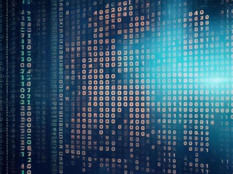 Premium Ai Image Technological Background With Binary Number