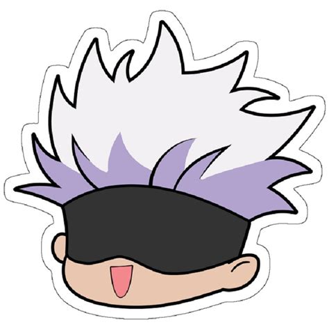 قیمت و خرید استیکر مدل Jujutsu Kaisen Gojou Chibi Head