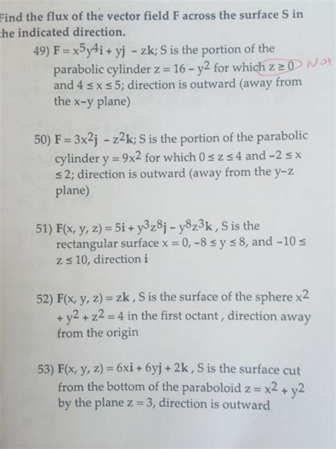 solved find the flux of the vector field f across the