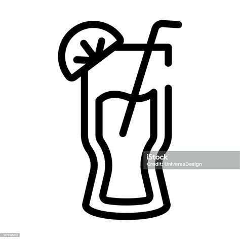 쿠바 리브레 얇은 라인 아이콘 쿠바 음료 개념 고립 된 윤곽 기호에서 바 선형 아이콘 웹 디자인 및 앱에 대한 벡터 그림 기호 요소입니다 0명에 대한 스톡 벡터 아트 및