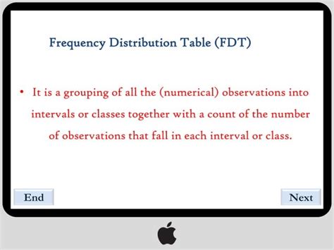 Frequency Distribution Table Ppsx