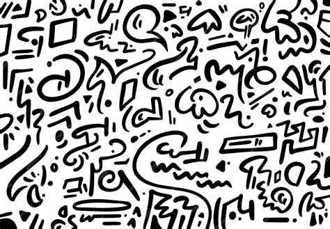 Fondo Abstracto De Garabatos Dibujados A Mano Vector Premium