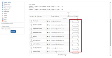 Moodletotara How To Give Grade To User In Enrolled Course Webner