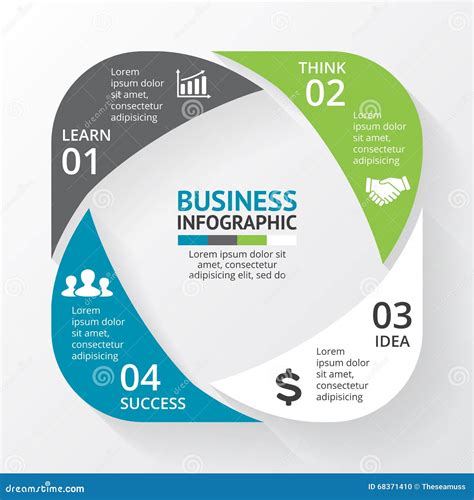 Vector Circle Arrows Infographic Template For Cycle Diagram Graph