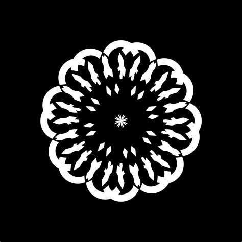 Ornamental Motive Pattern Artistic Circle Shaped Modern Contemporary Mandala For Decoration