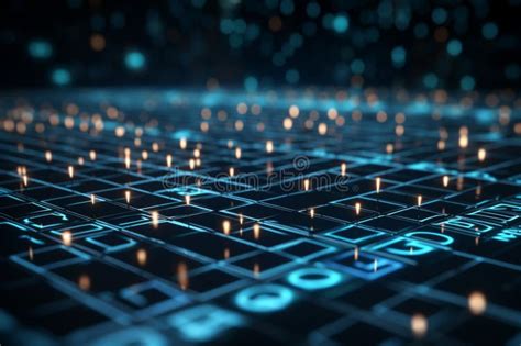 Binary Code Waves Depict Data Flow Digital Security In Internet