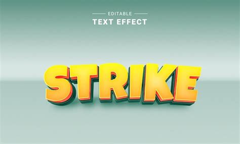 Premium Vector Funny 3d Typography Text Effect