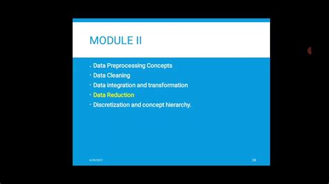 Data Reduction Techniques Data Mining Ktu Youtube