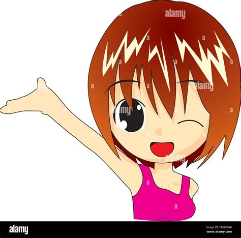 Cute Girl Vector Stock Vector Image And Art Alamy