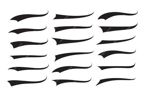 Premium Vector Text Tails Swoosh Baseball Sign Typography Font Curve