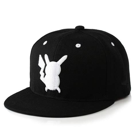 Gorra Pokémon Pikachu Negra Estilo Hip Hop Pokemonmerches Gorra Pokémon Pikachu Negra Estilo Hip Hop Pokemonmerches