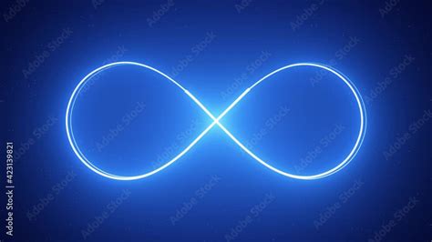 Abstract 3d Infinite Loop Symbol Loop Neon Loop Infinite Endless Symbol Loop Animation Endless