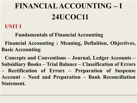 Introduction To Financial Accounting Ppt