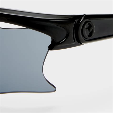 Pluto Black Uni Sex Shield Sunglasses Le Specs