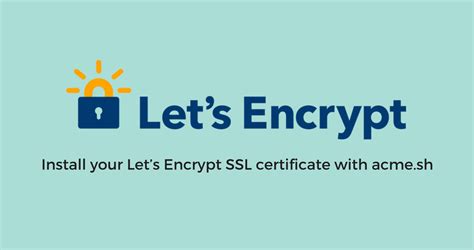 Install Your Let S Encrypt SSL Certificate With Acme Sh VirtuBox