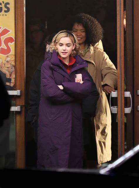 Kiernan Shipka On The Set Of The Chilling Adventures Of Sabrina In