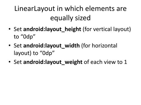 Ppt Android Layouts Powerpoint Presentation Free Download Id2715116