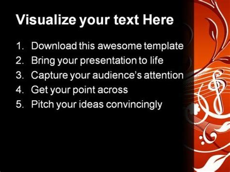 Music Abstract PowerPoint Background And Template 1210