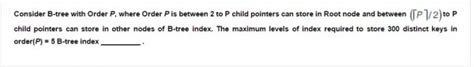 databases madeeasy subject test databases b tree