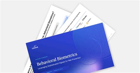 Behavioral Biometrics For Risk Prevention Outside In Report
