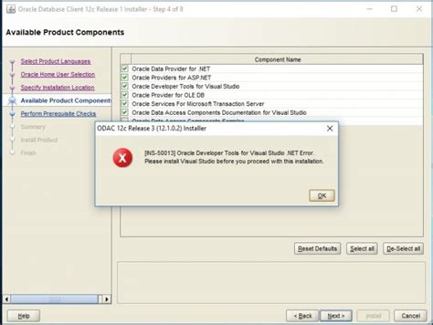 Could Not Install Oracle Developer Tools Please Install Visual Studio Before You Proceed