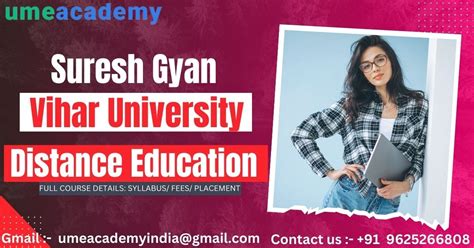 Suresh Gyan Vihar University Distance Education Vinay Medium