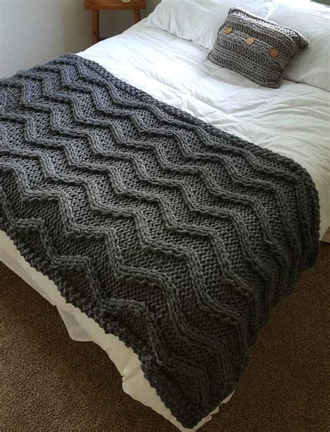 Cozy And Textured A Cable Blanket Knitting Pattern