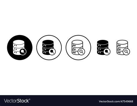 database icon server icon storage royalty free vector image