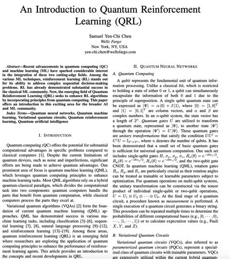 My Qrl Paper Accepted By Ictc 2024 Samuel Yen Chi Chen Posted On The